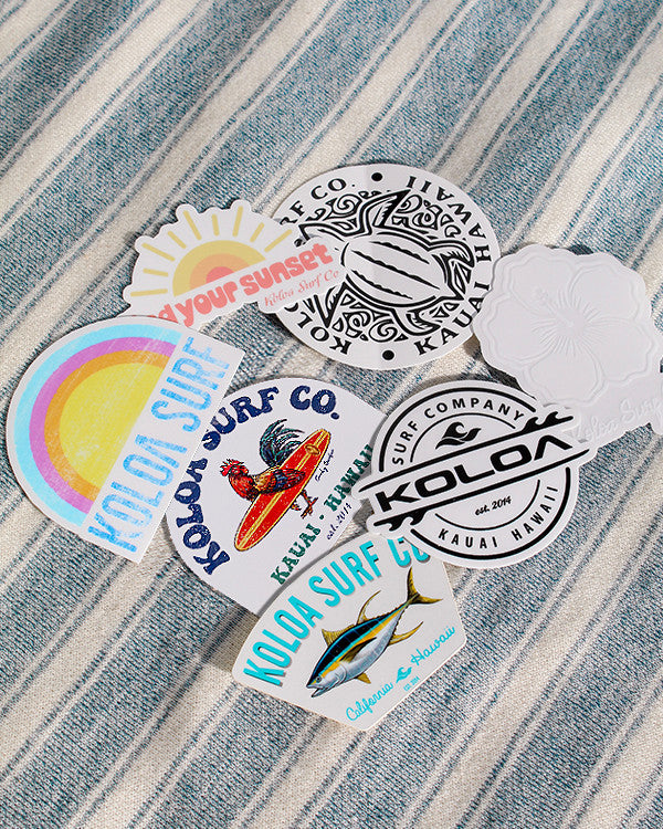 Koloa Sticker Pack (7 Stickers) | Koloa Surf Company